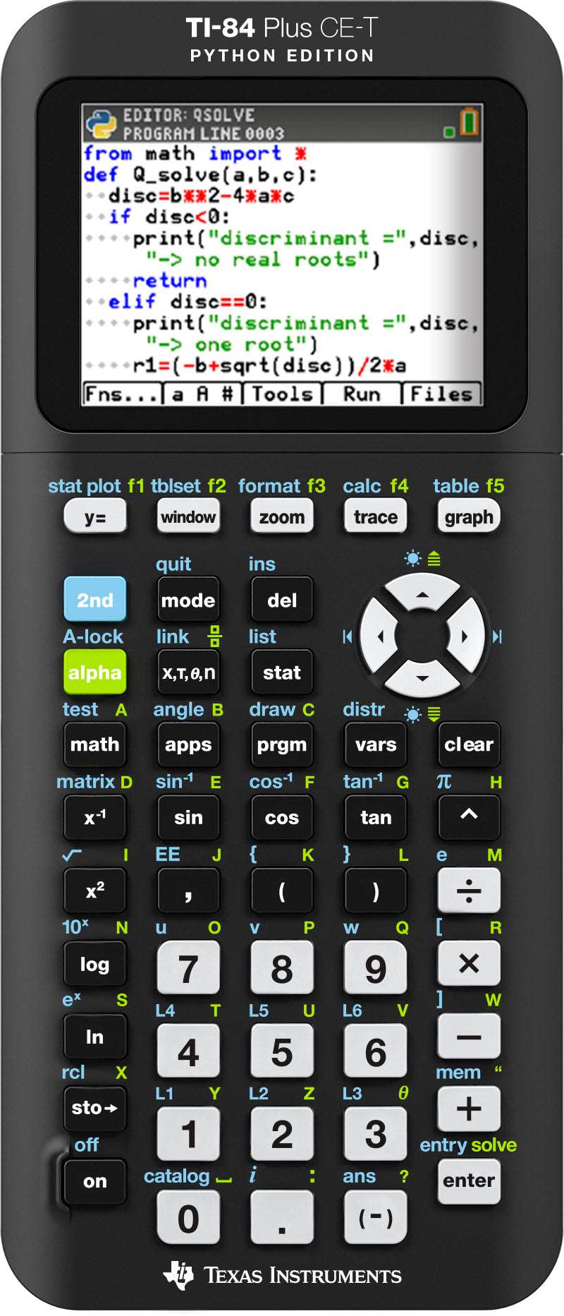 Calculadora Gráfica Texas Instruments TI-84 Plus CE-T Python – calcularTI
